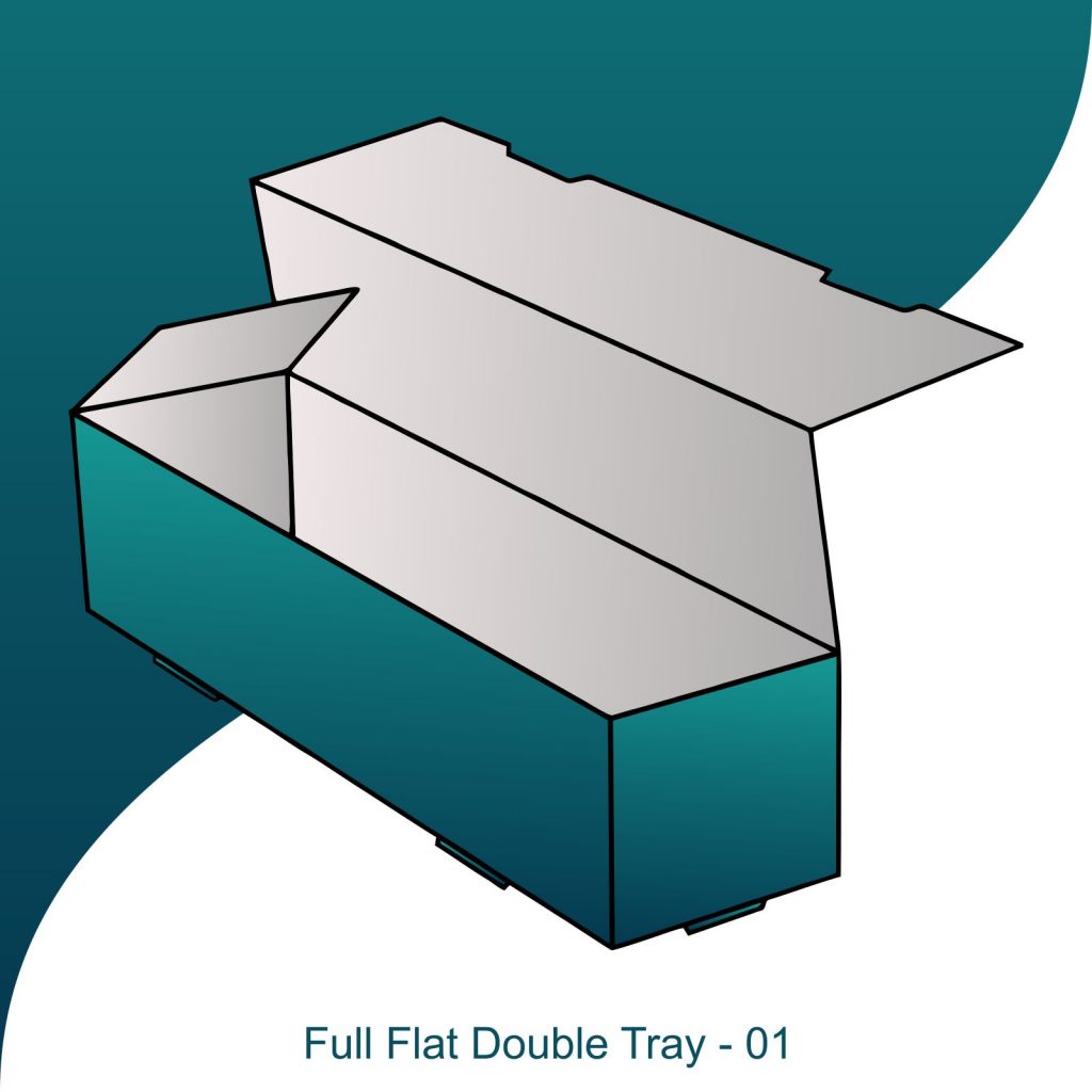 Full Flat Double Tray | Custom Packaging | Urgent Packagings